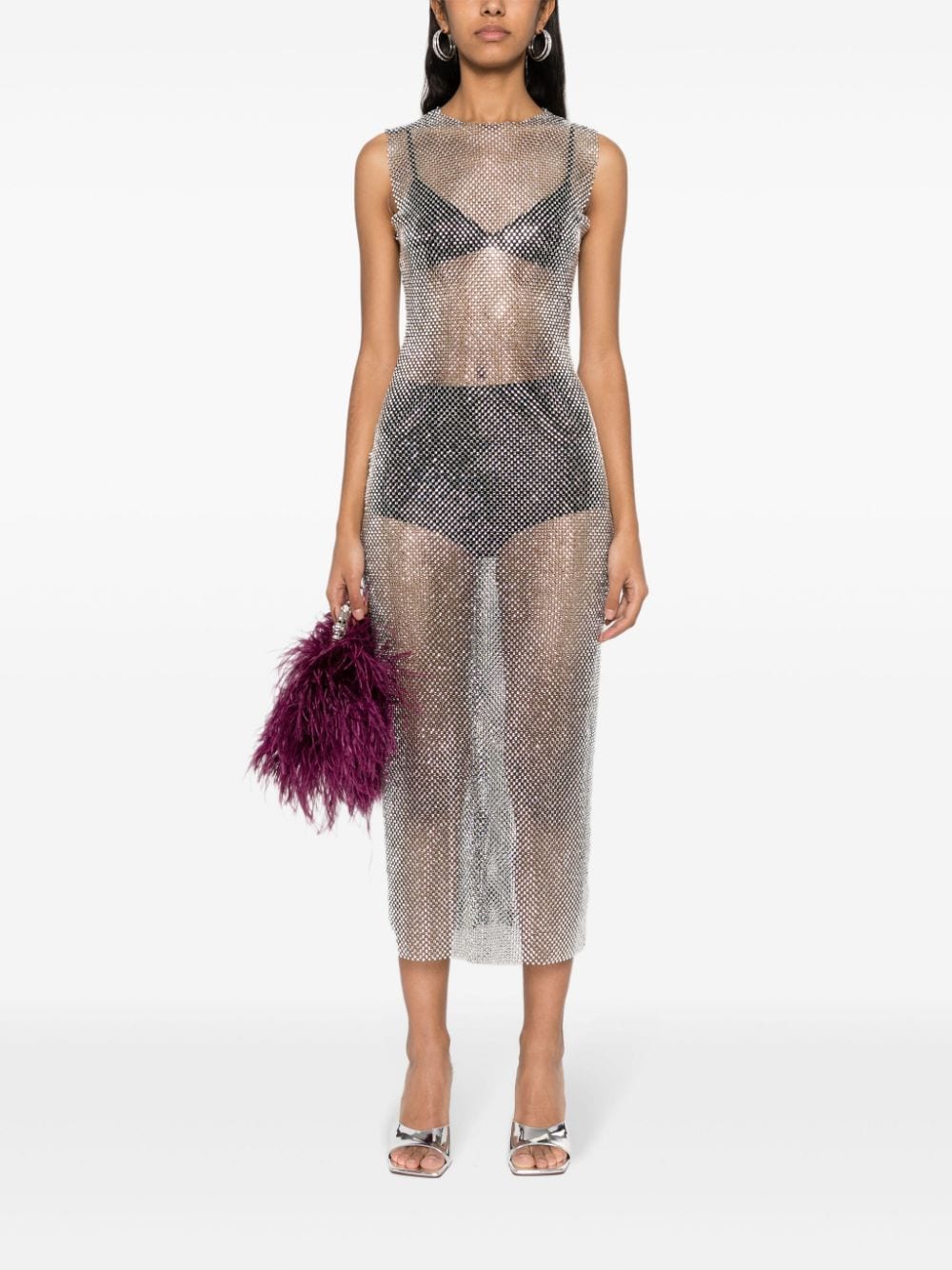 PHILOSOPHY DI LORENZO SERAFINI Philosophy Di Lorenzo Serafini Rhinestone Embellished Maxi Dress