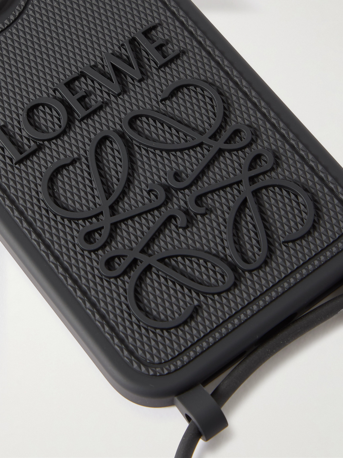 Loewe Logo-Debossed Rubber Iphone 14 Pro Max Case With Lanyard - Black |  Editorialist