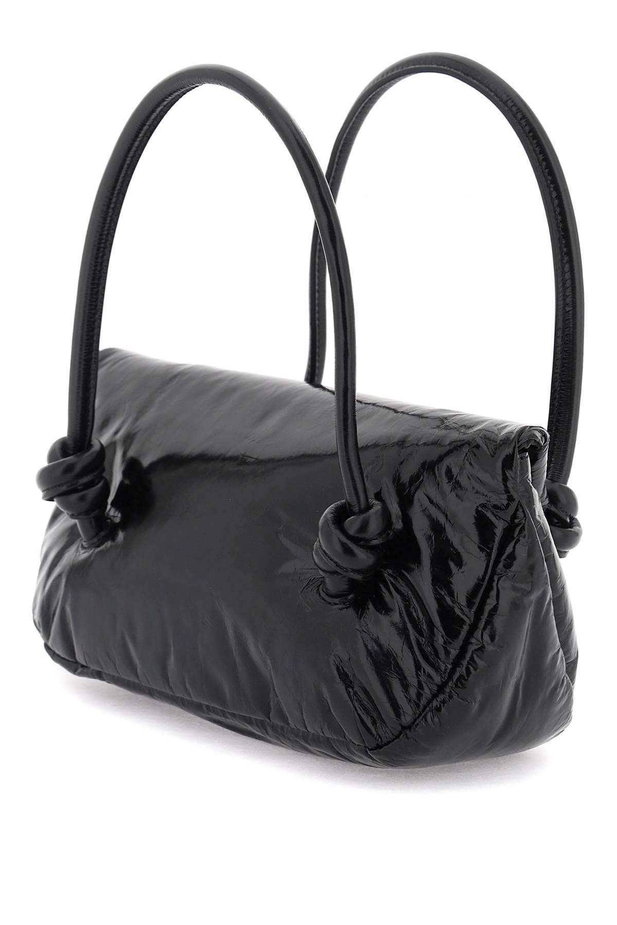 バッグ jil sander patent leather shoulder bag Jil Sander Patent Leather Small Shoulder Bag In Black - 45% Off