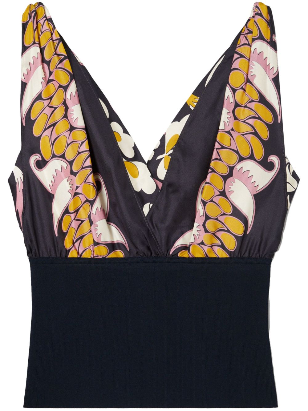 TORY BURCH Tory Burch Floral-Print Silk Top