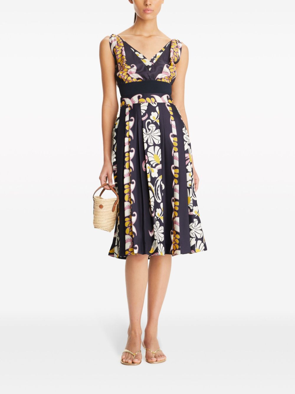 TORY BURCH Tory Burch Floral-Print Silk Top