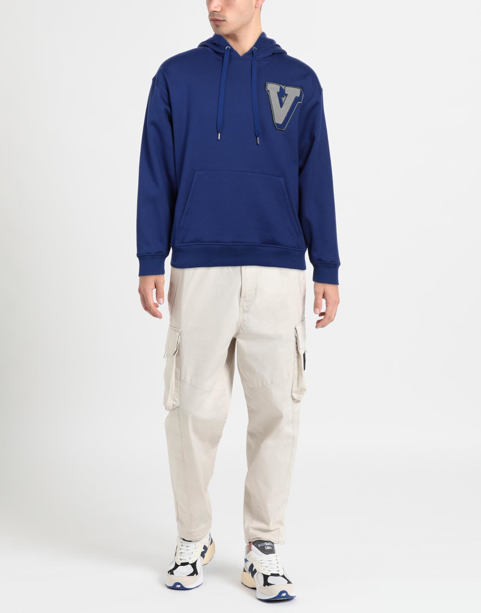 Supreme Satin Appliqué Hooded Sweatshirt - Washed Navy Blue 
