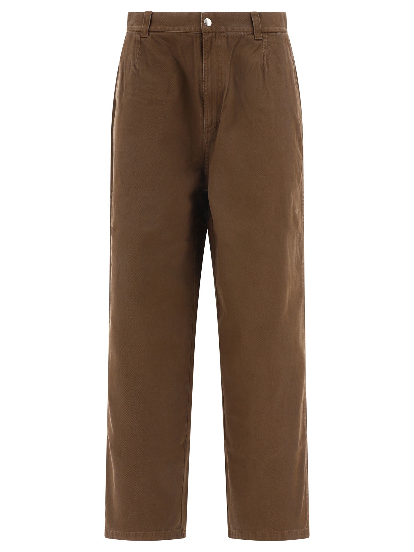StüSsy Twill Workgear Trousers - Brown | Editorialist