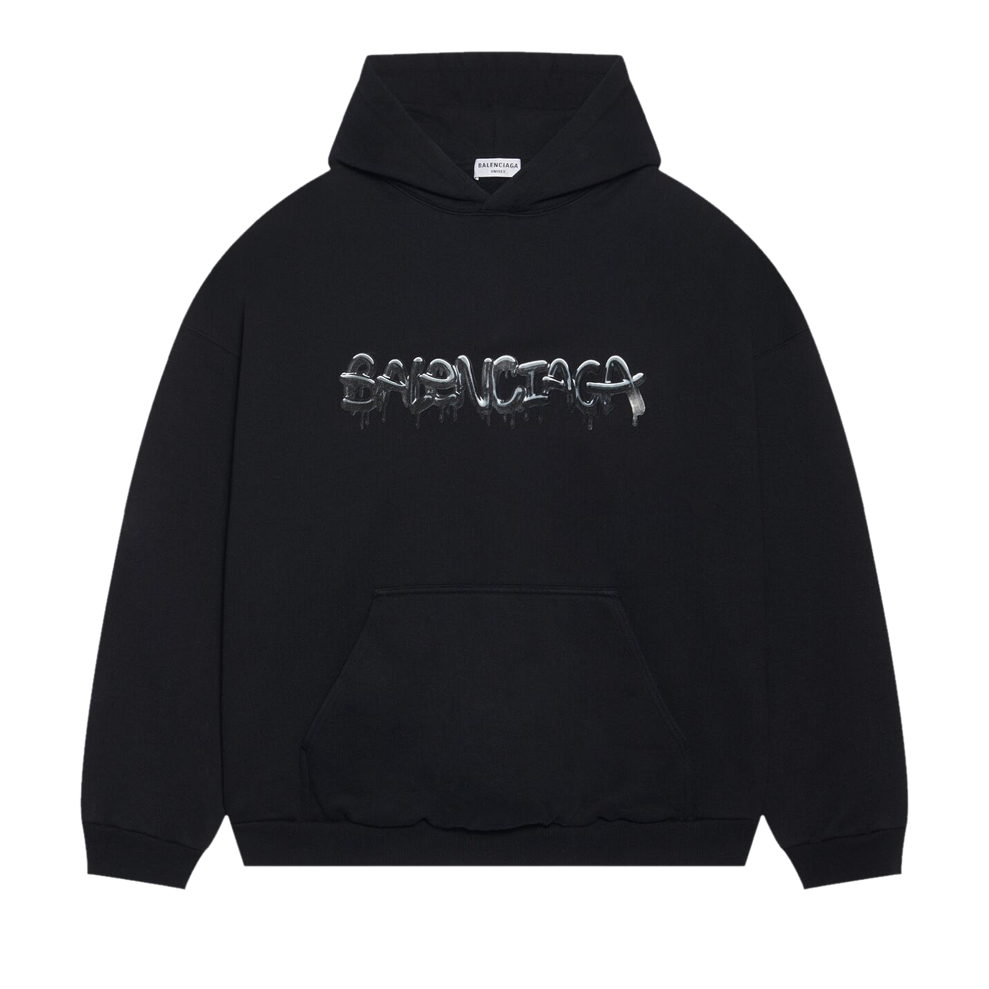 Balenciaga Wide Fit Hoodie - Blue | Editorialist