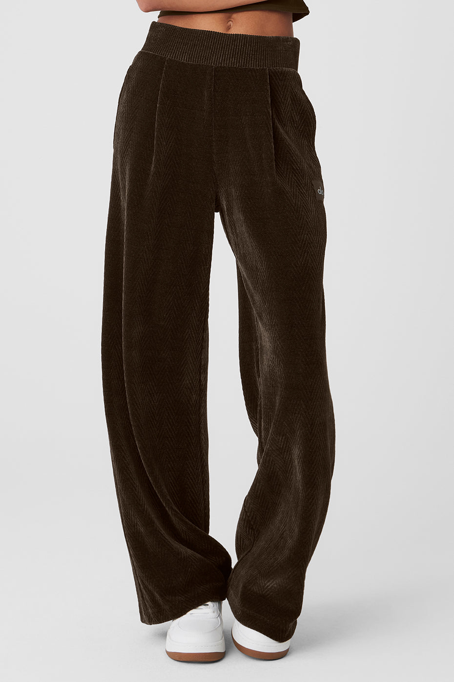 Alo Yoga High-Waist Cozy Day Wide Leg Pants - Espresso | Editorialist