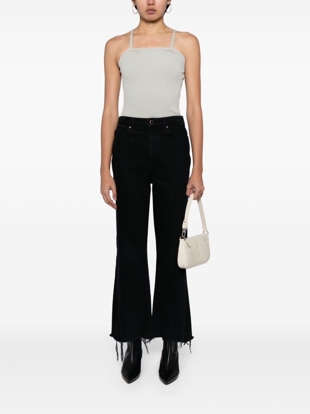 LOW CLASSIC Low Classic Halterneck Ribbed Tank Top