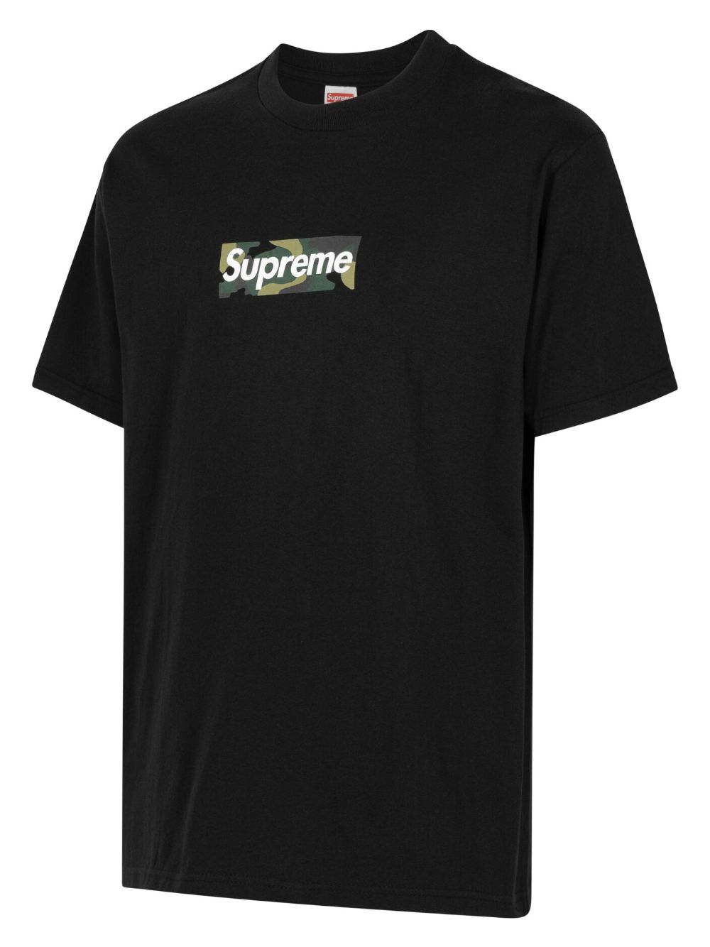 Supreme Box Logo Cotton T-Shirt - Black | Editorialist