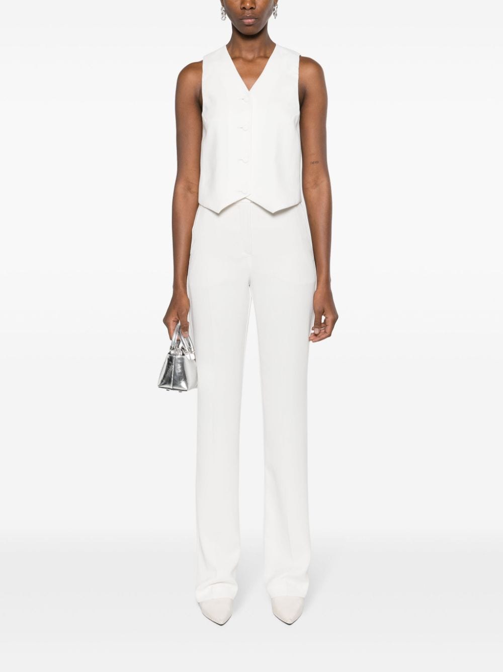 ANDAMANE THE ANDAMANE High-Waisted Straight-Leg Trousers