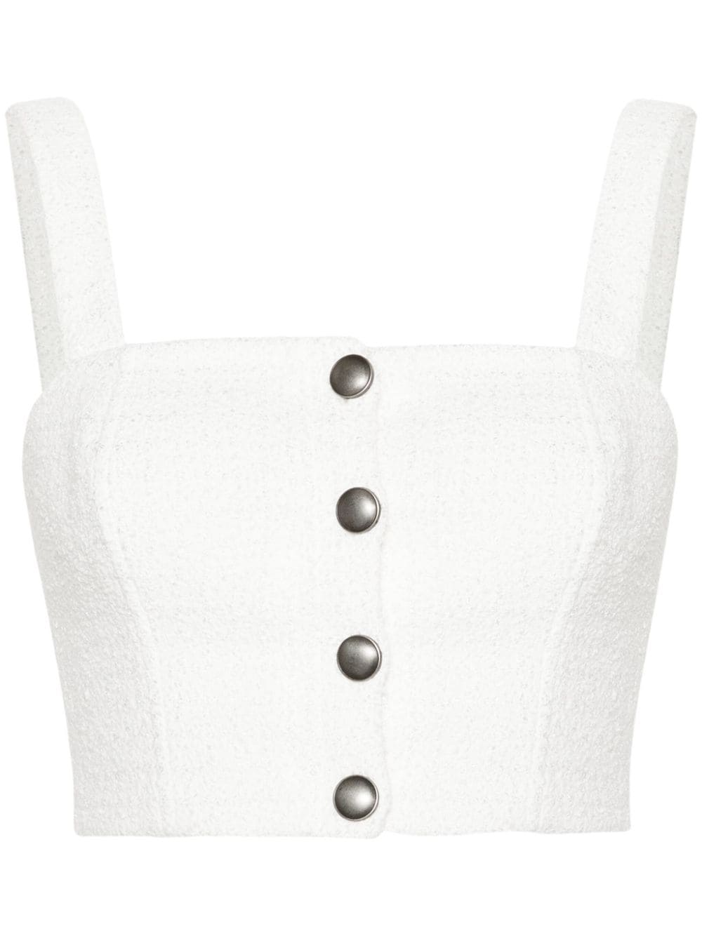 ALESSANDRA RICH Alessandra Rich Checked Tweed Crop Top