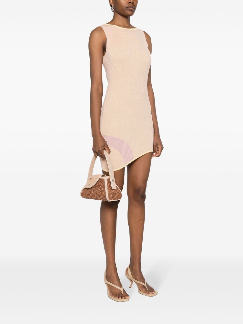GCDS GCDS Comma Woven-Raffia Bag