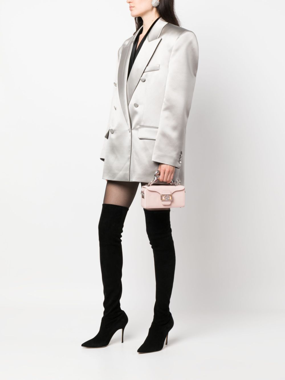 LANVIN Lanvin Pencil Cat Nano Top Handle Bag