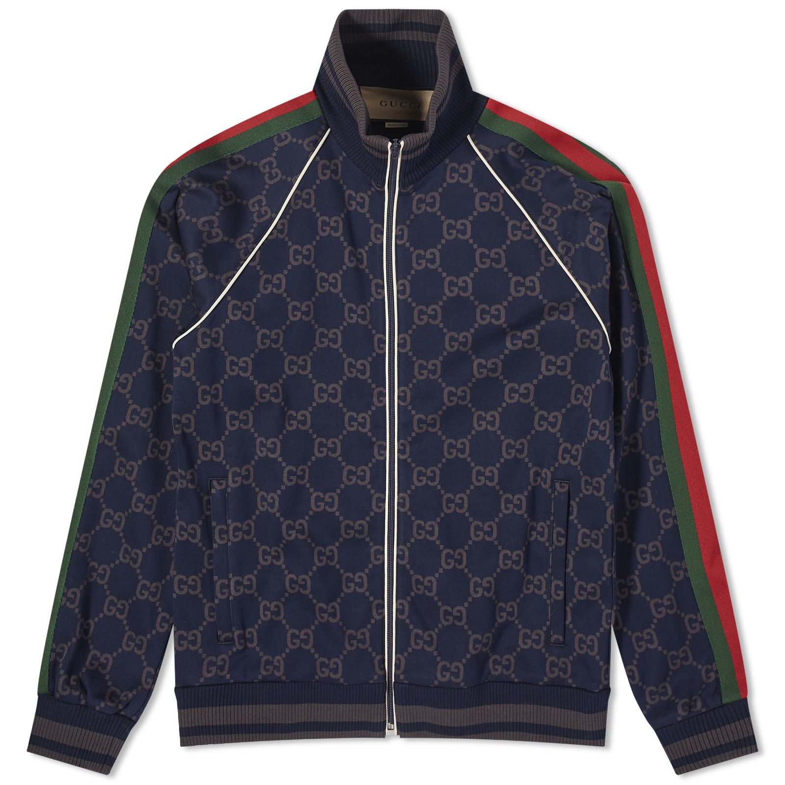 Gucci Gg Jersey Track Jacket - Navy | Editorialist