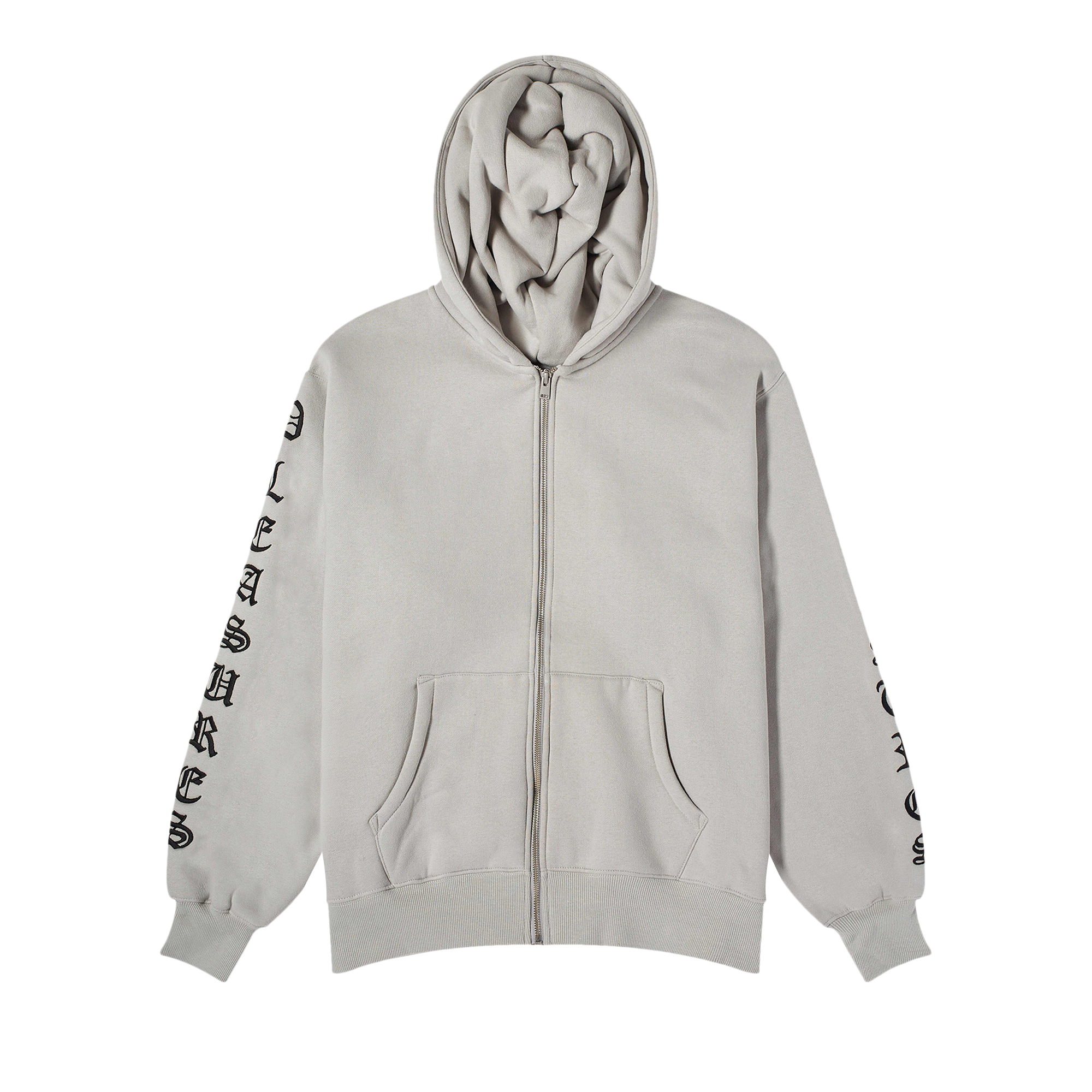 Fear Of God 3d Silicon Applique Full Zip Up Hoodie - Buttercream 