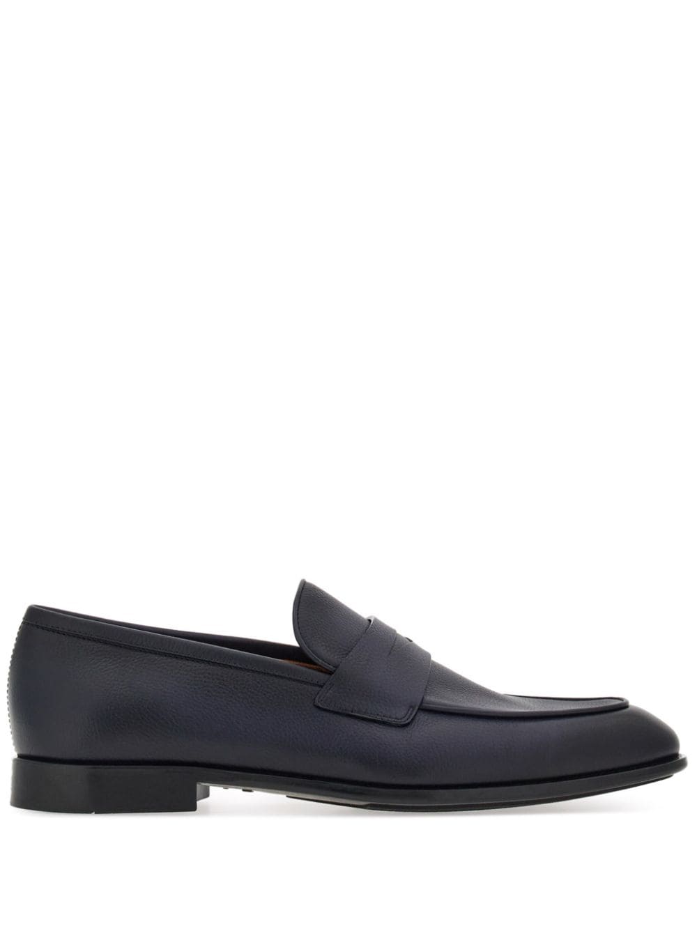 Salvatore Ferragamo Navy Leather Penny Strap Loafers luxury-men-salvatore-ferragamo  main image 4