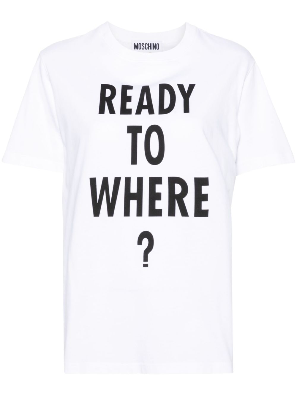 MOSCHINO Moschino Text-Print Organic Cotton T-Shirt