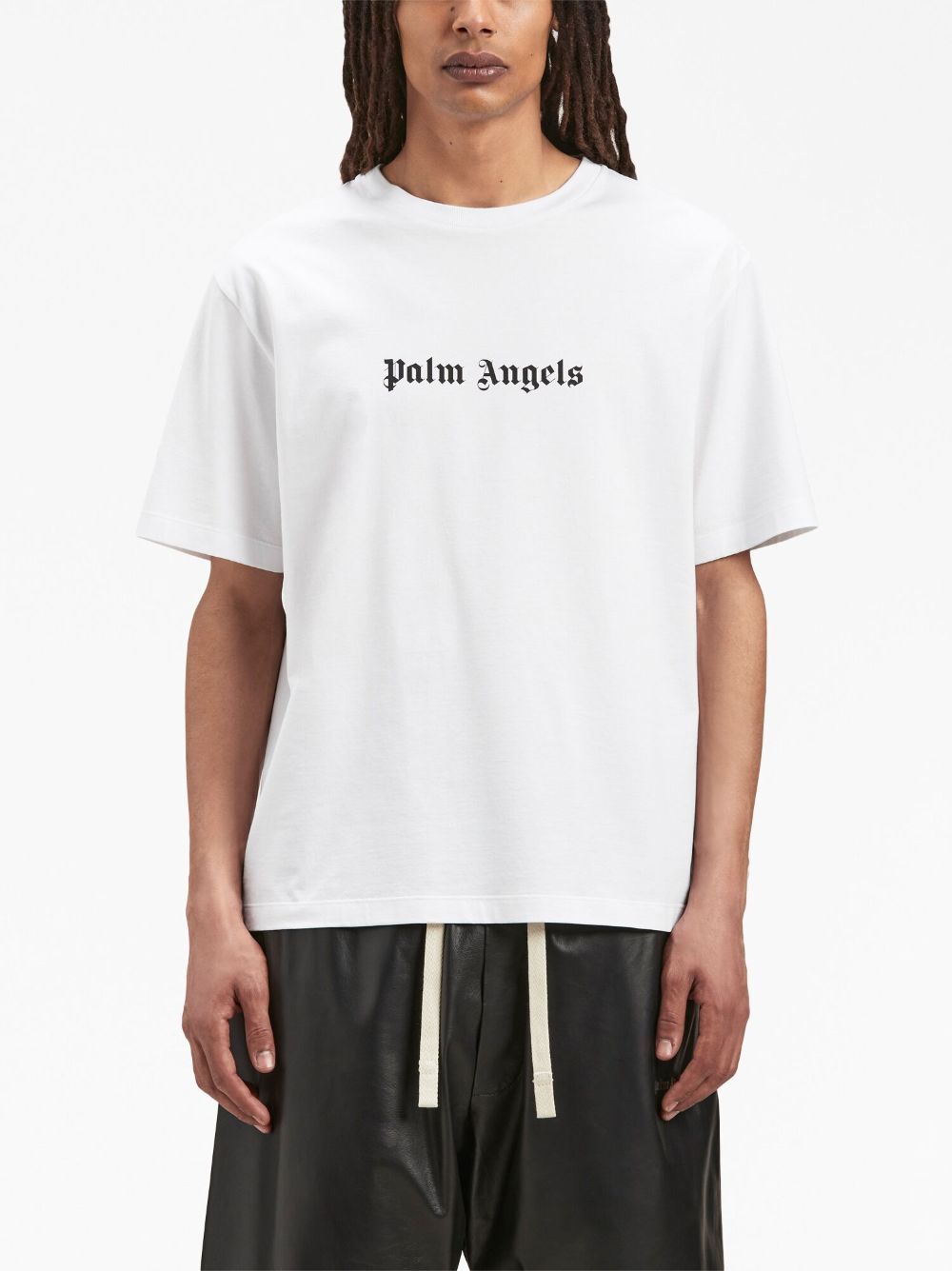 PALM ANGELS logo-print crew-neck t-shirt