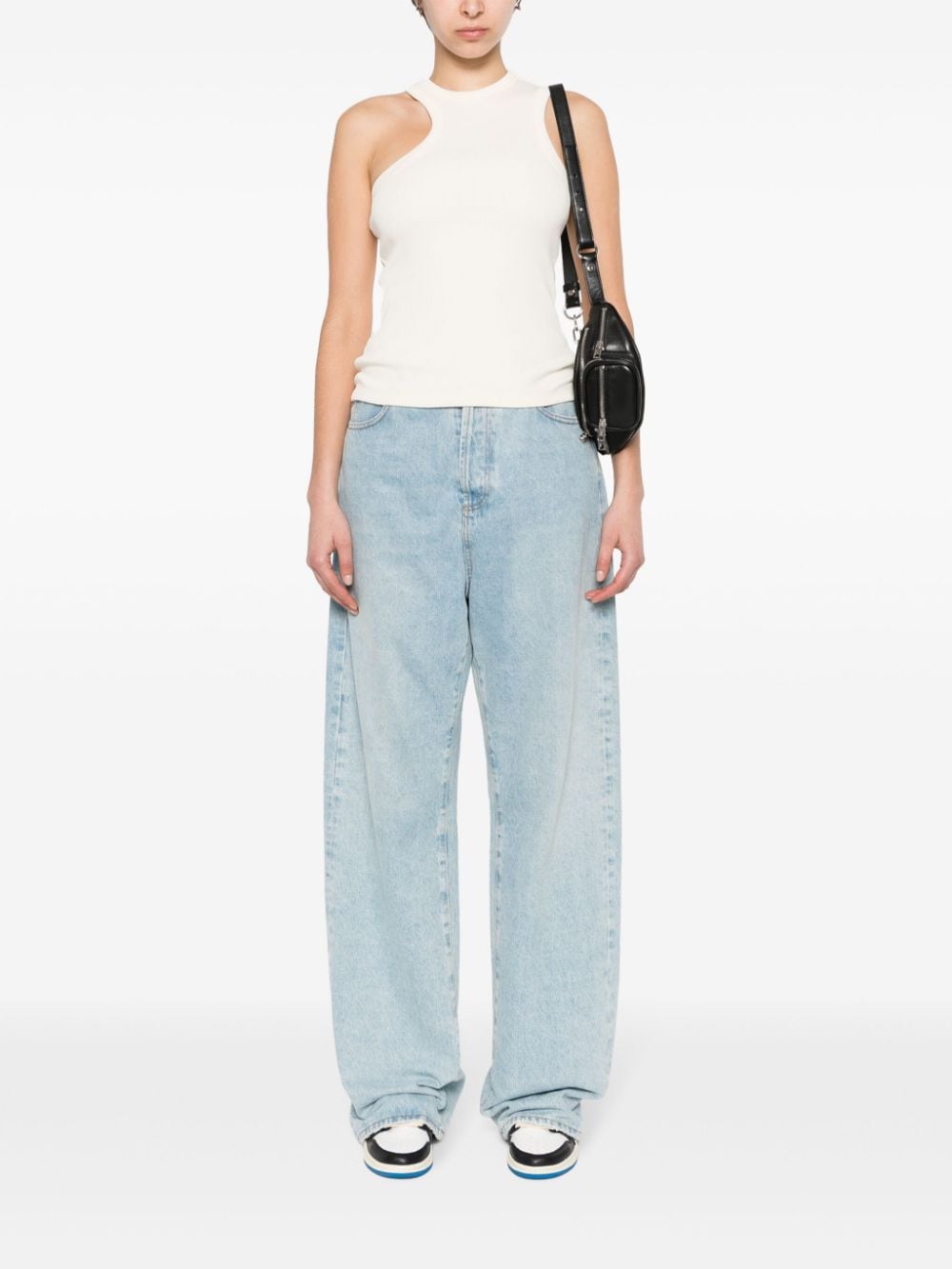 AXEL ARIGATO Axel Arigato Asymmetric Ribbed Tank Top