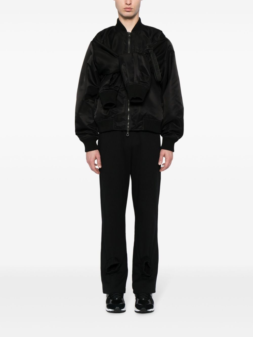 MOSTLY HEARD RARELY SEEN Mostly Heard Rarely Seen Logo-Embroidered Panelled Jacket