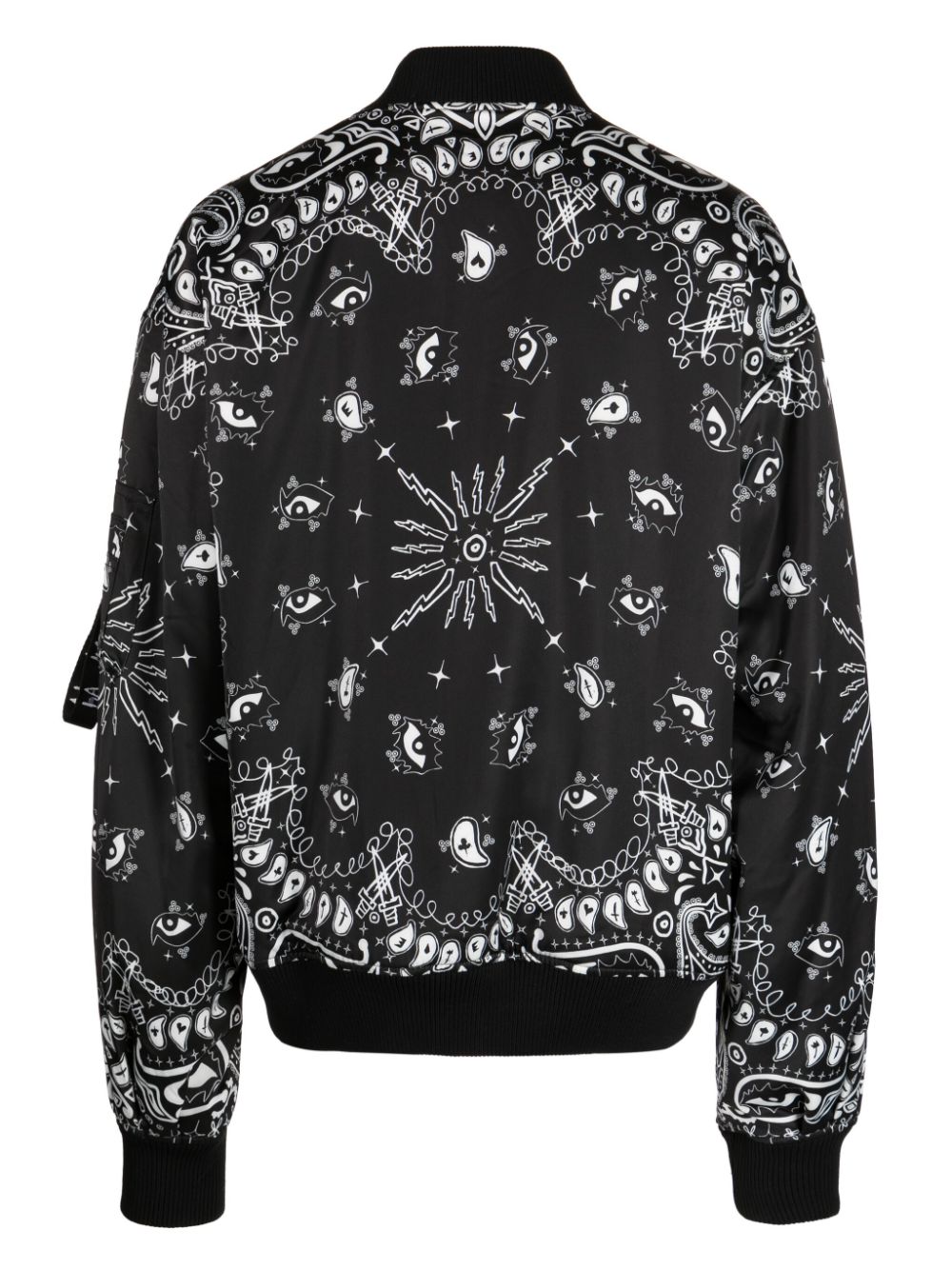 Haculla. Paisley-Print Reversible Bomber Jacket - Black | Editorialist