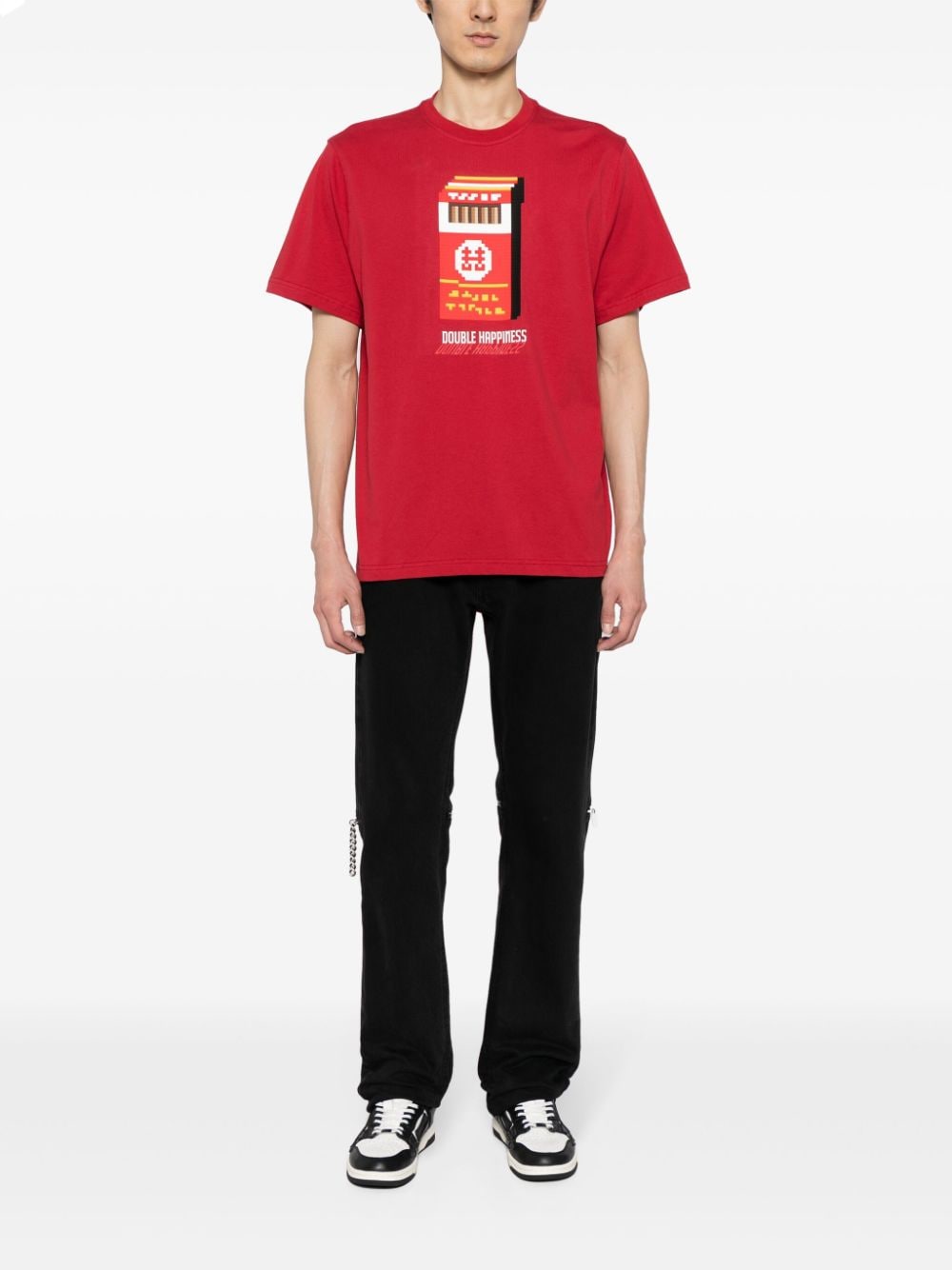 MOSTLY HEARD RARELY SEEN pixelated-print cotton t-shirt