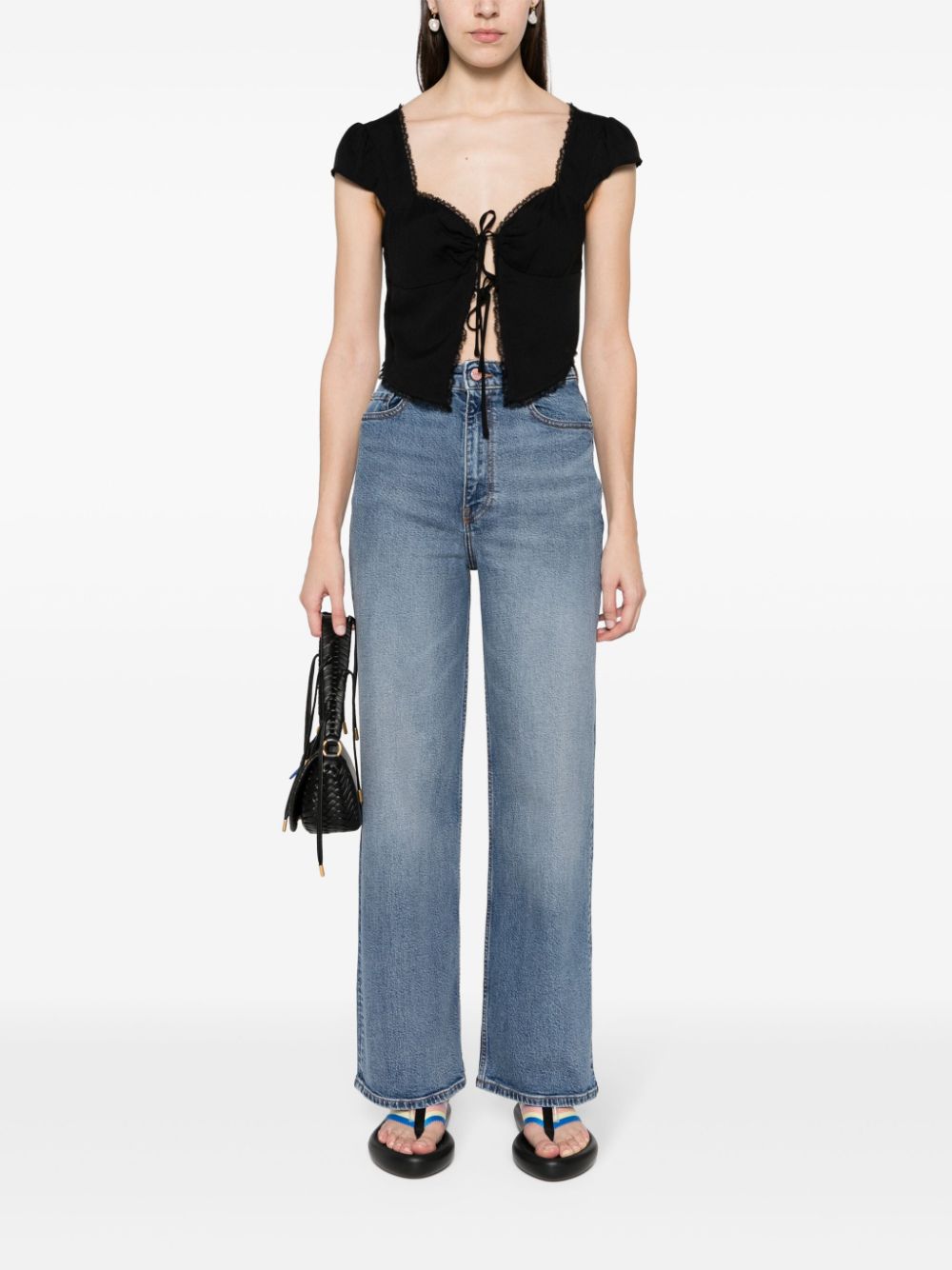 GANNI GANNI Andi High-Rise Wide-Leg Jeans