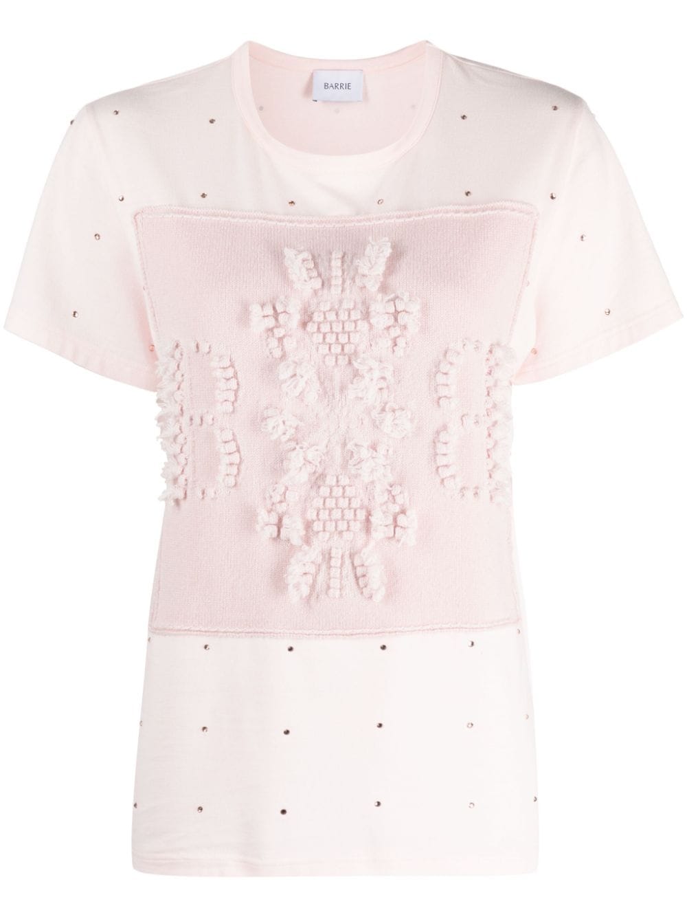 BARRIE Barrie Logo-Embroidered Embellished T-Shirt