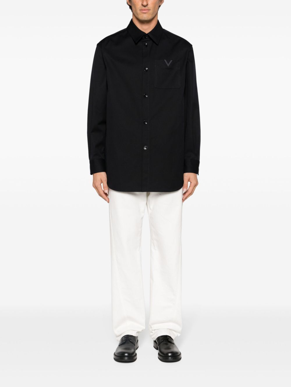 VALENTINO vlogo canvas shirt