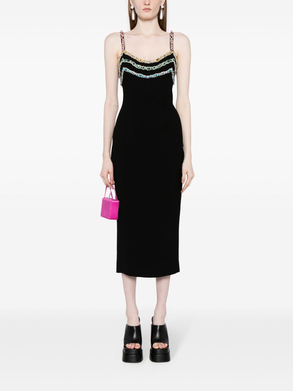 ZUHAIR MURAD Zuhair Murad Crystal-Embellished Cady Midi Dress