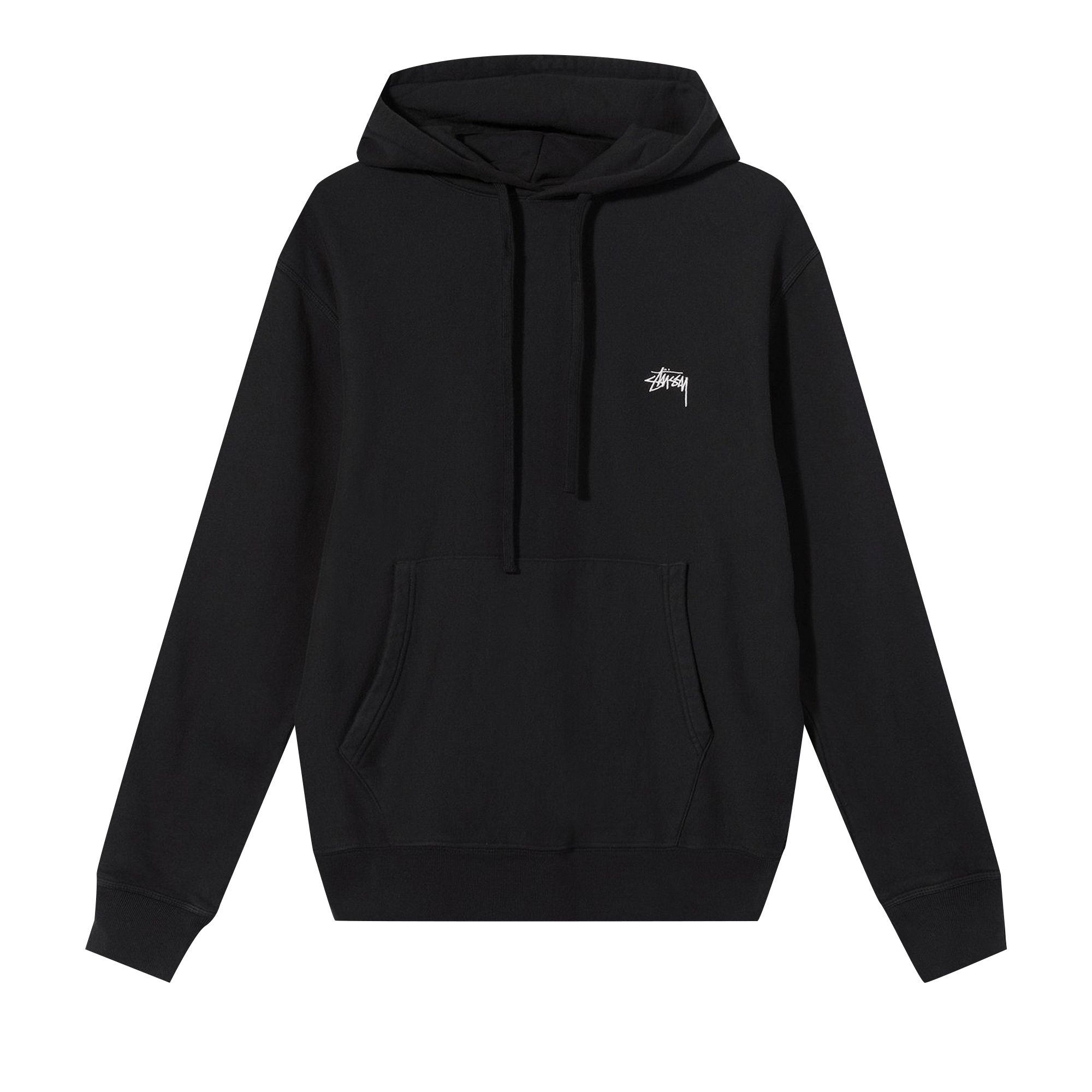 StüSsy Stock Logo Crewneck - Black | Editorialist