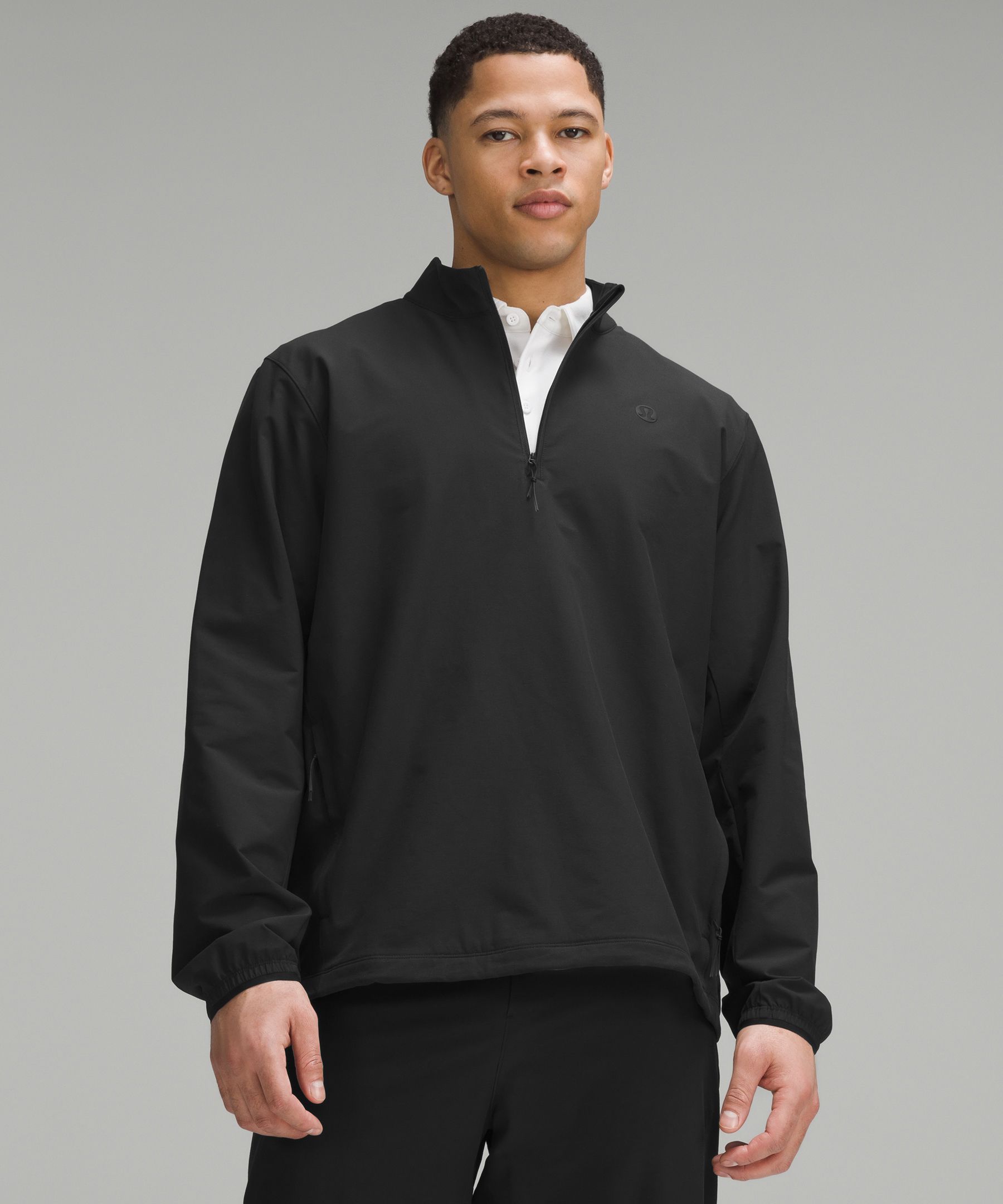 Lululemon Golf Half-Zip Windbreaker - Black | Editorialist