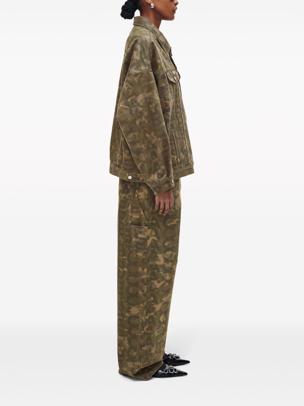 MARC JACOBS Marc Jacobs Camouflage-Print Denim Trucker Jacket