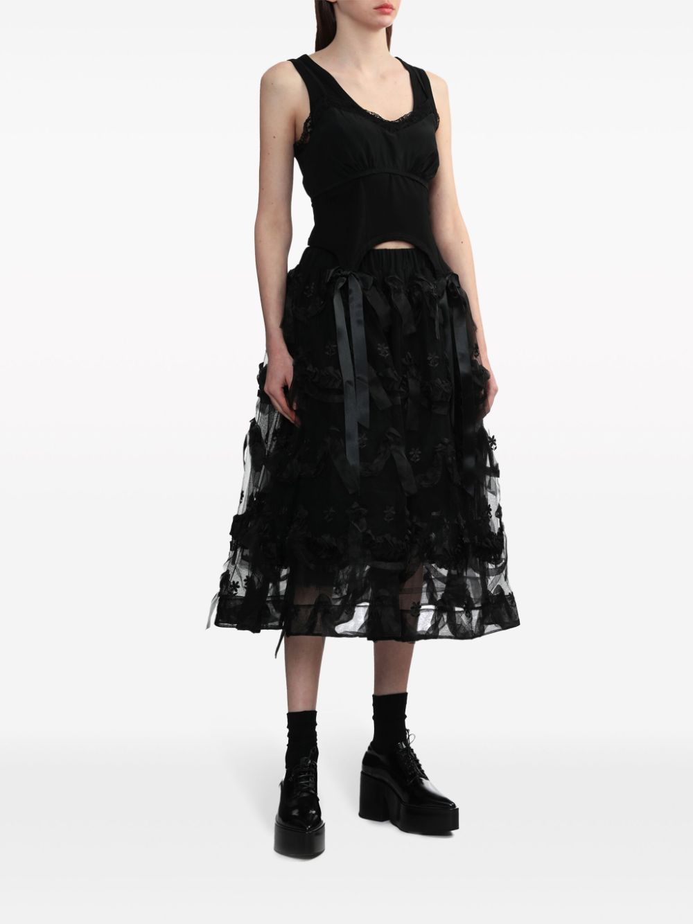 SIMONE ROCHA Simone Rocha Bow and Ribbon-Detail Vest