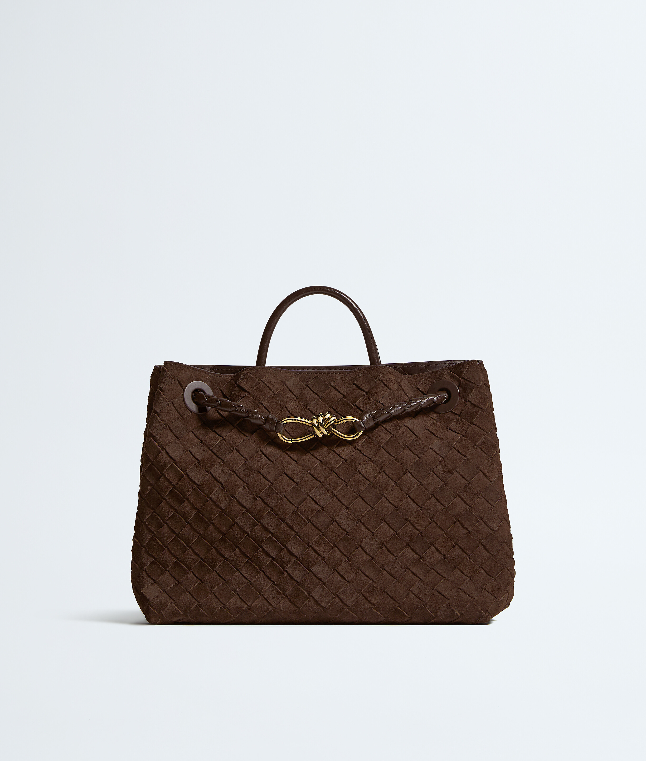 Bottega Veneta Medium Andiamo Top Handle Bag - Fondant | Editorialist