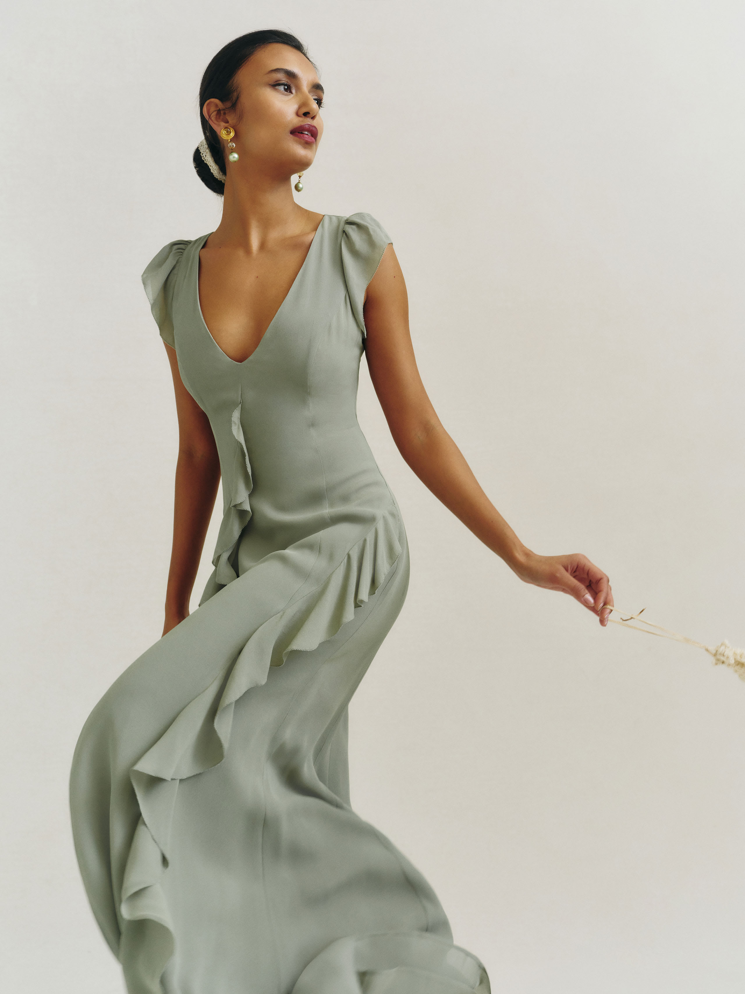 Reformation Verity Dress In Seafoam - 70% Off | Editorialist Reformation Verity Dress In Seafoam - 70% Off | Editorialist