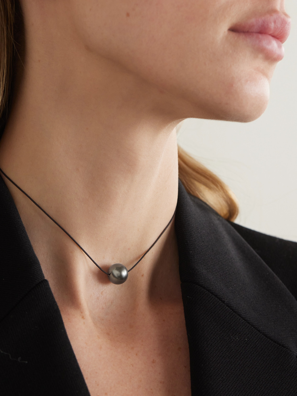 Sophie Buhai Net Sustain Emilie Cord, Pearl And Choker - Silver