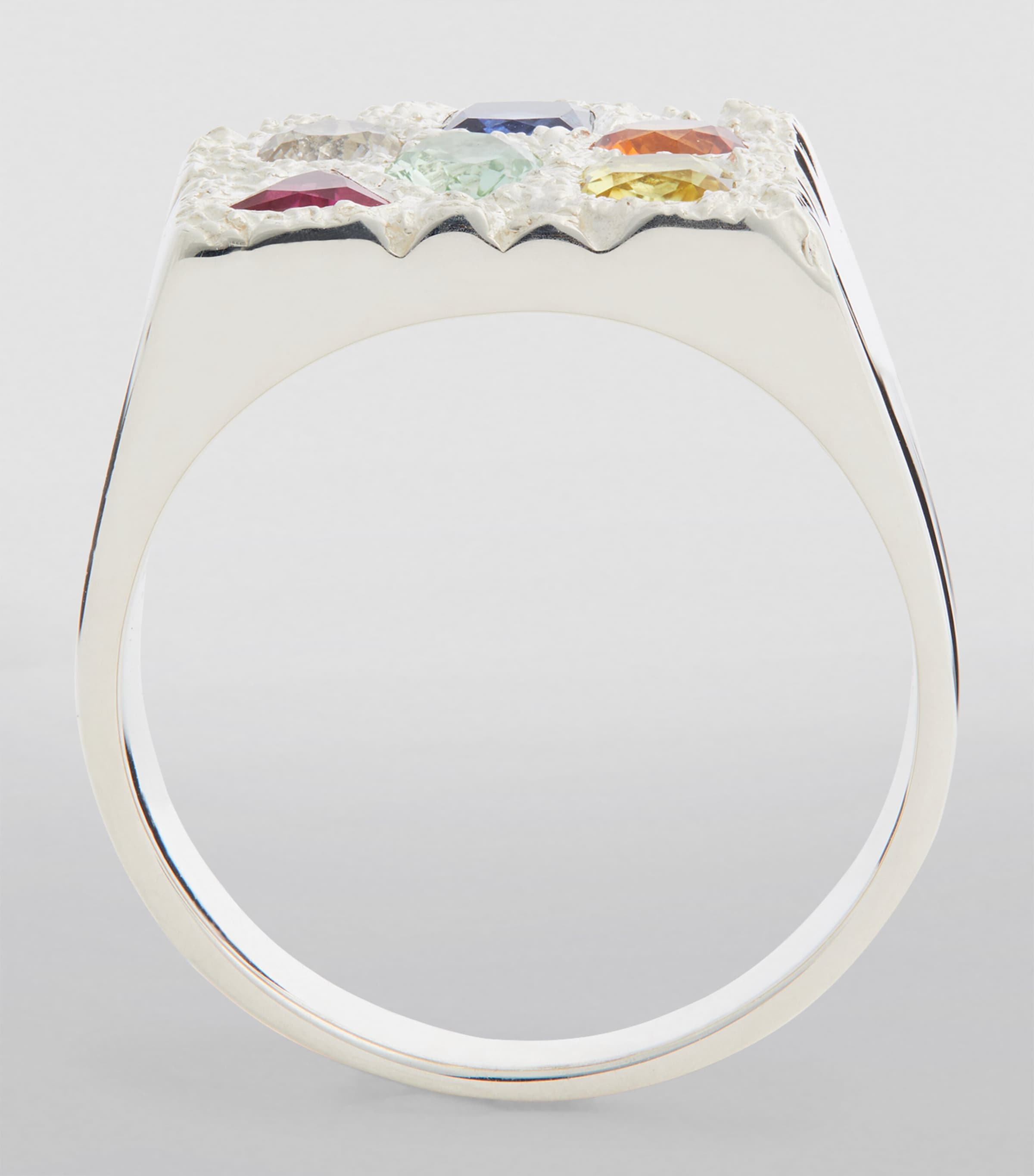Bleue Burnham Cottage Rose Garden Signet Ring In Silver - 41% Off