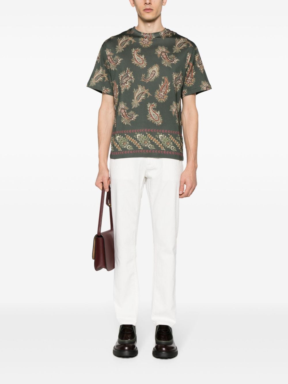 ETRO ETRO Paisley-Jacquard Straight-Leg Jeans
