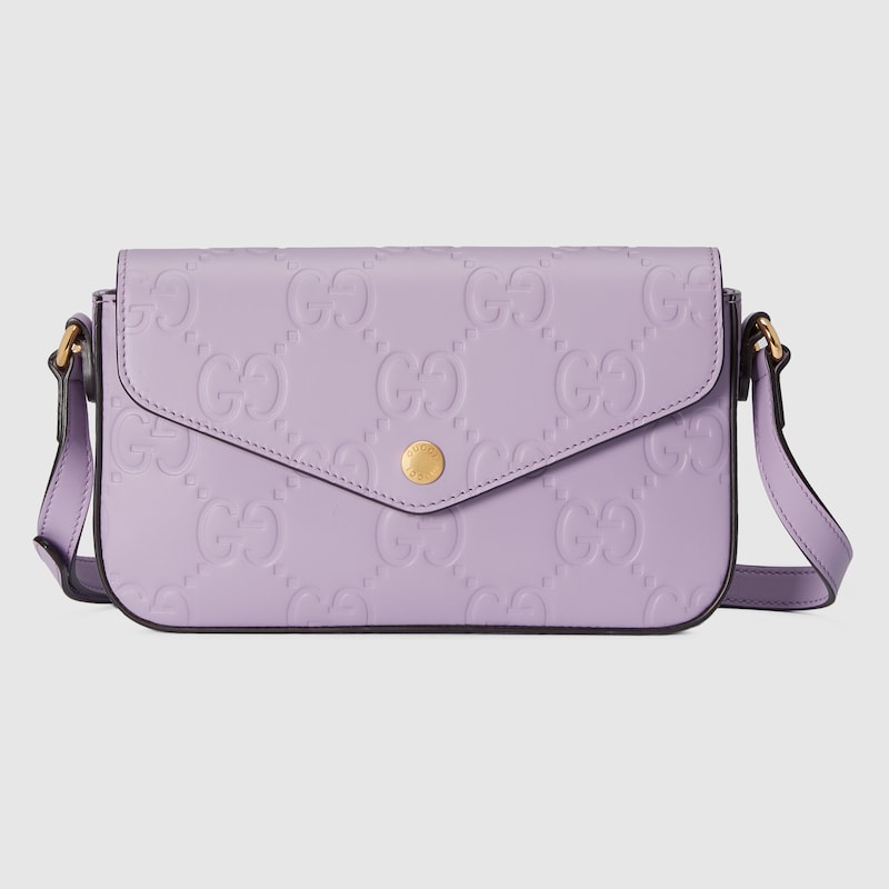 Gucci Gg Super Mini Shoulder Bag - Purple | Editorialist