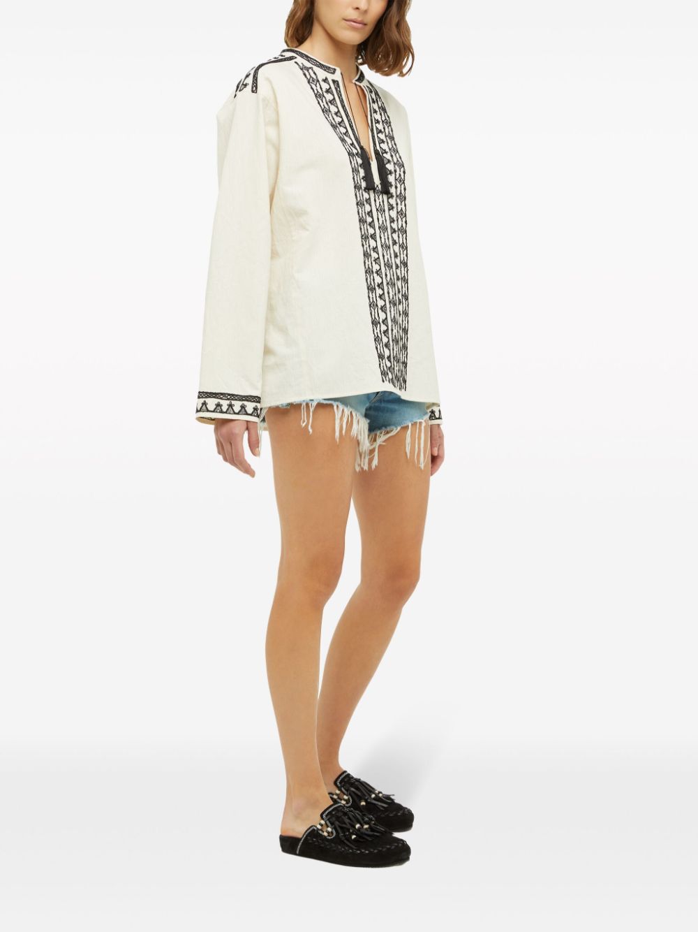 ALANUI Alanui Tassel-Detail Shirt