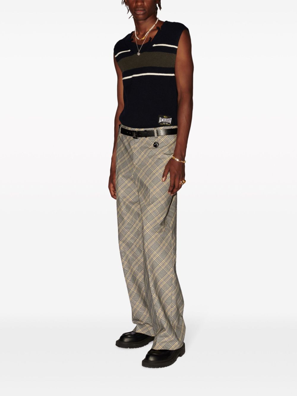 AMBUSH AMBUSH Checked Straight-Leg Trousers