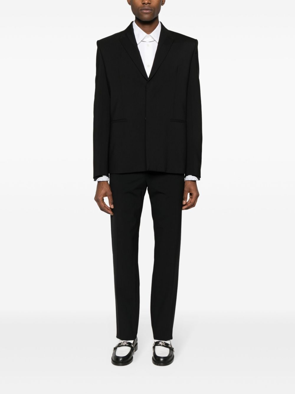 MSGM MSGM logo-waistband tapered trousers