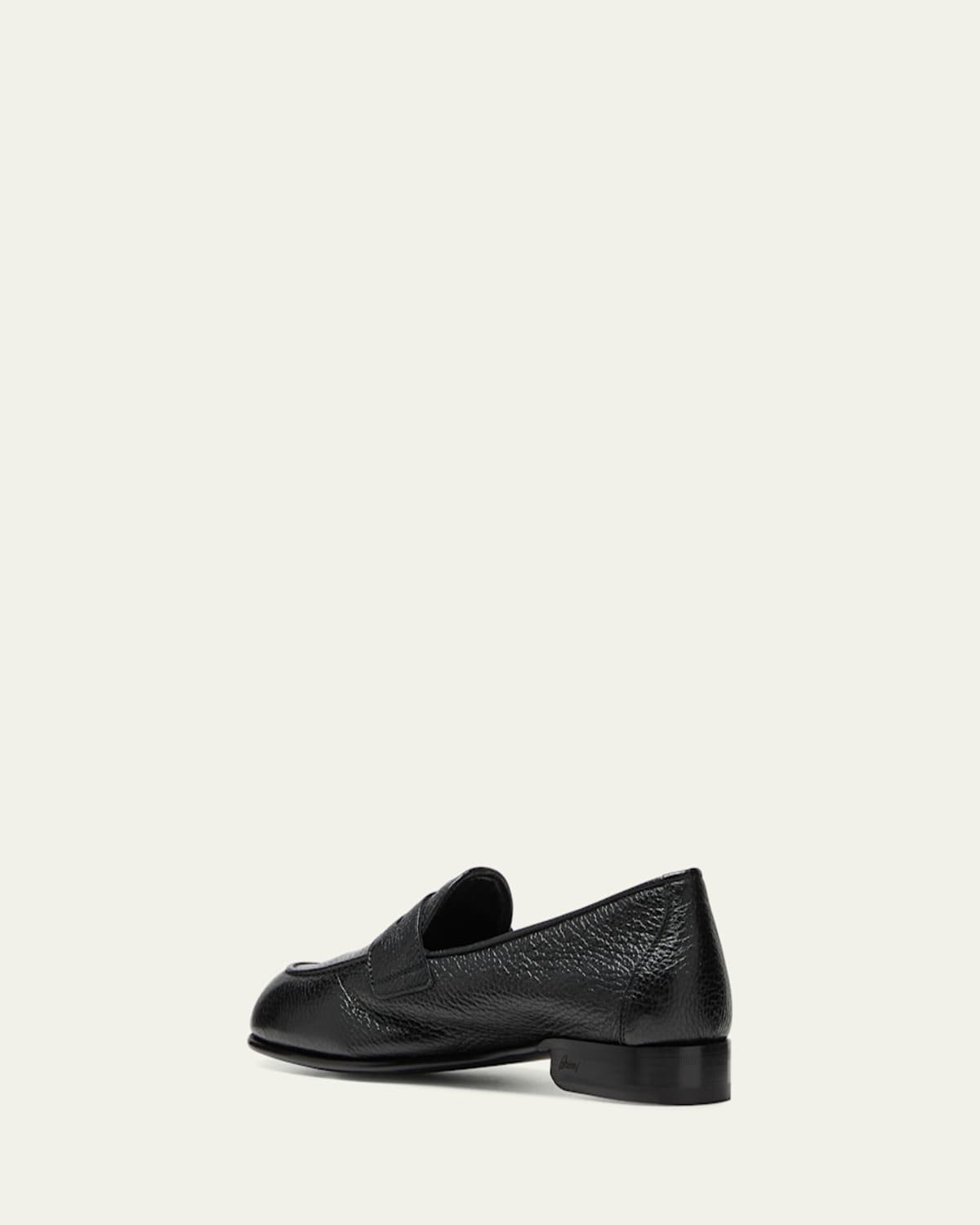 Brioni Deerskin Loafer Dark brown deerskin leather Appia penny loafer main image 2