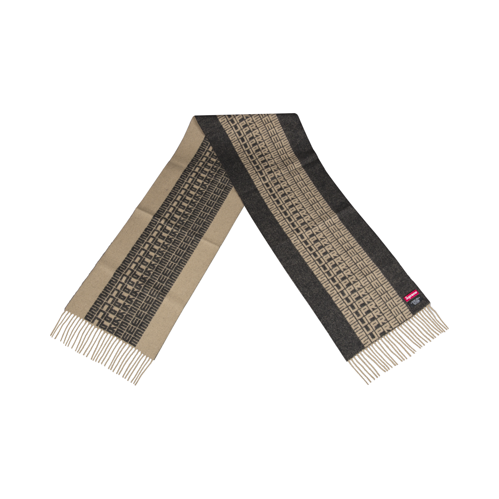 小物 Supreme Logo Repeat Scarf Tan Supreme Logo Repeat Scarf - Tan | Editorialist