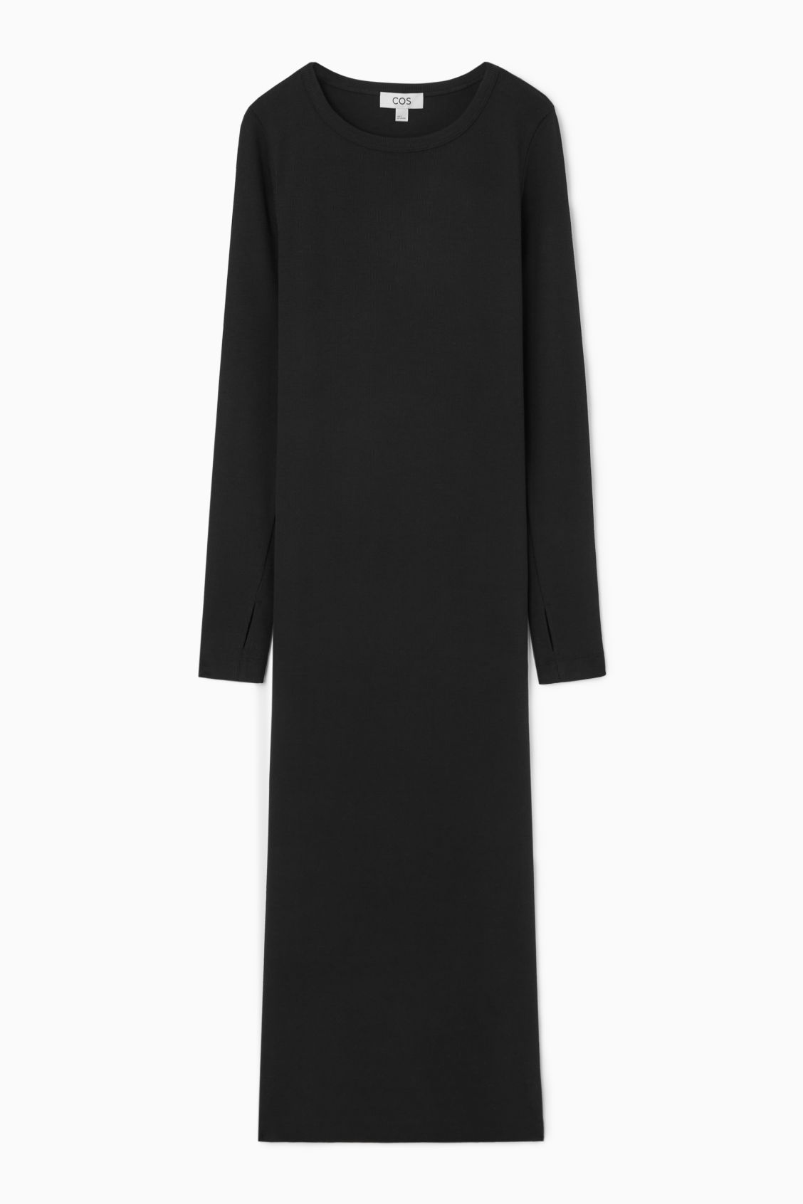 cos melange ribbed midi dress MLANGE RIBBED MIDI DRESS
