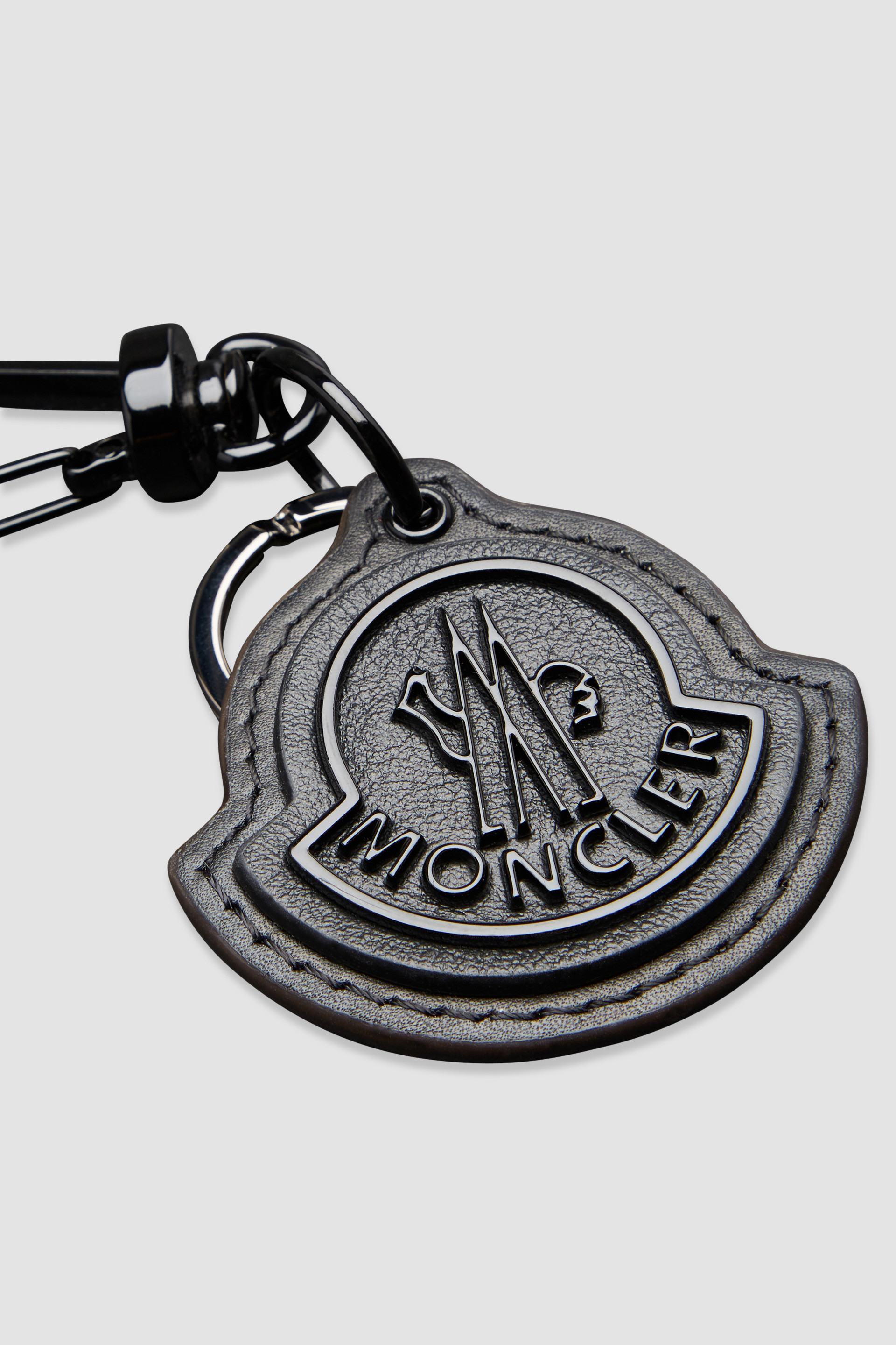 Moncler Logo Key Ring - Black | Editorialist
