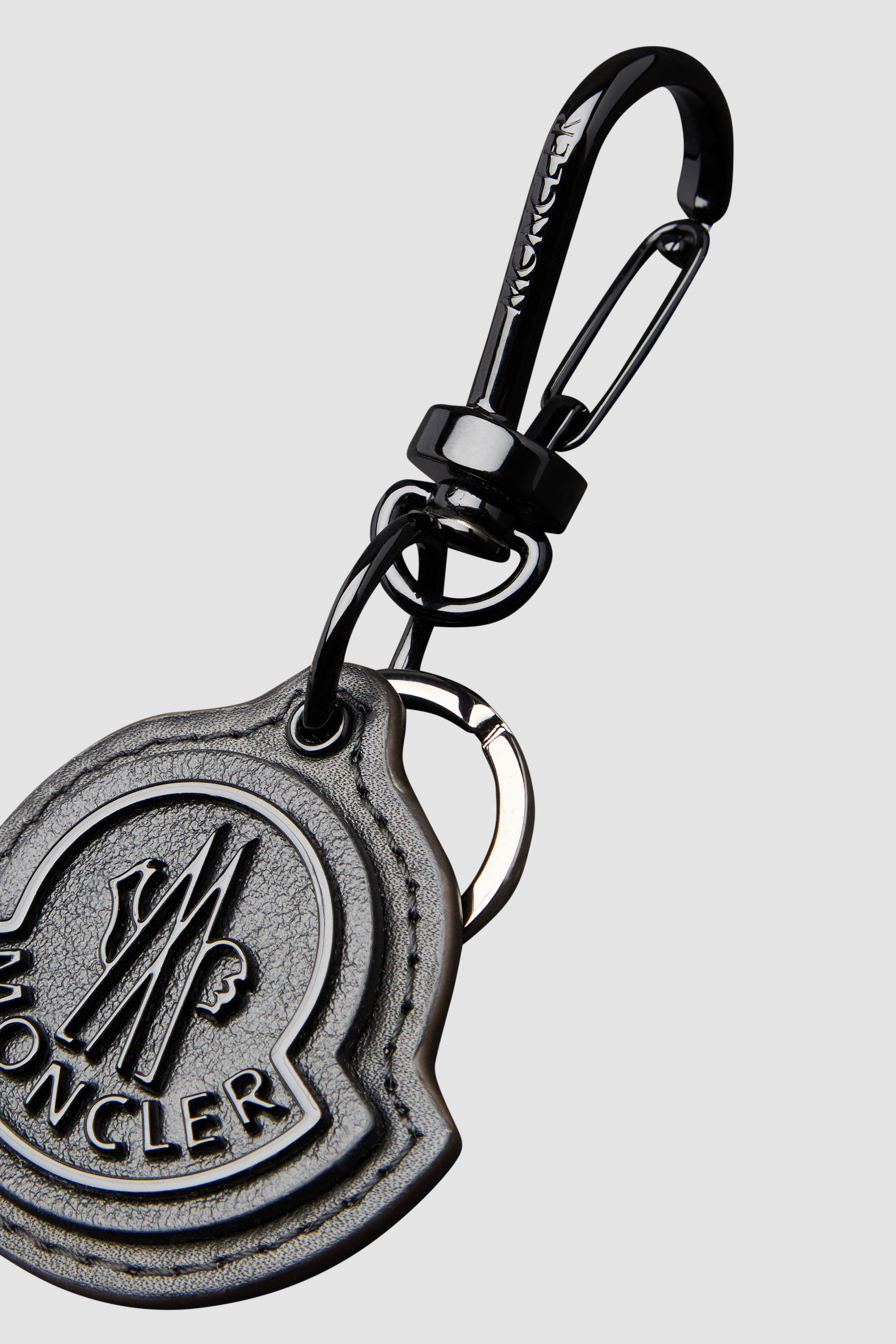 Moncler Logo Key Ring - Black | Editorialist