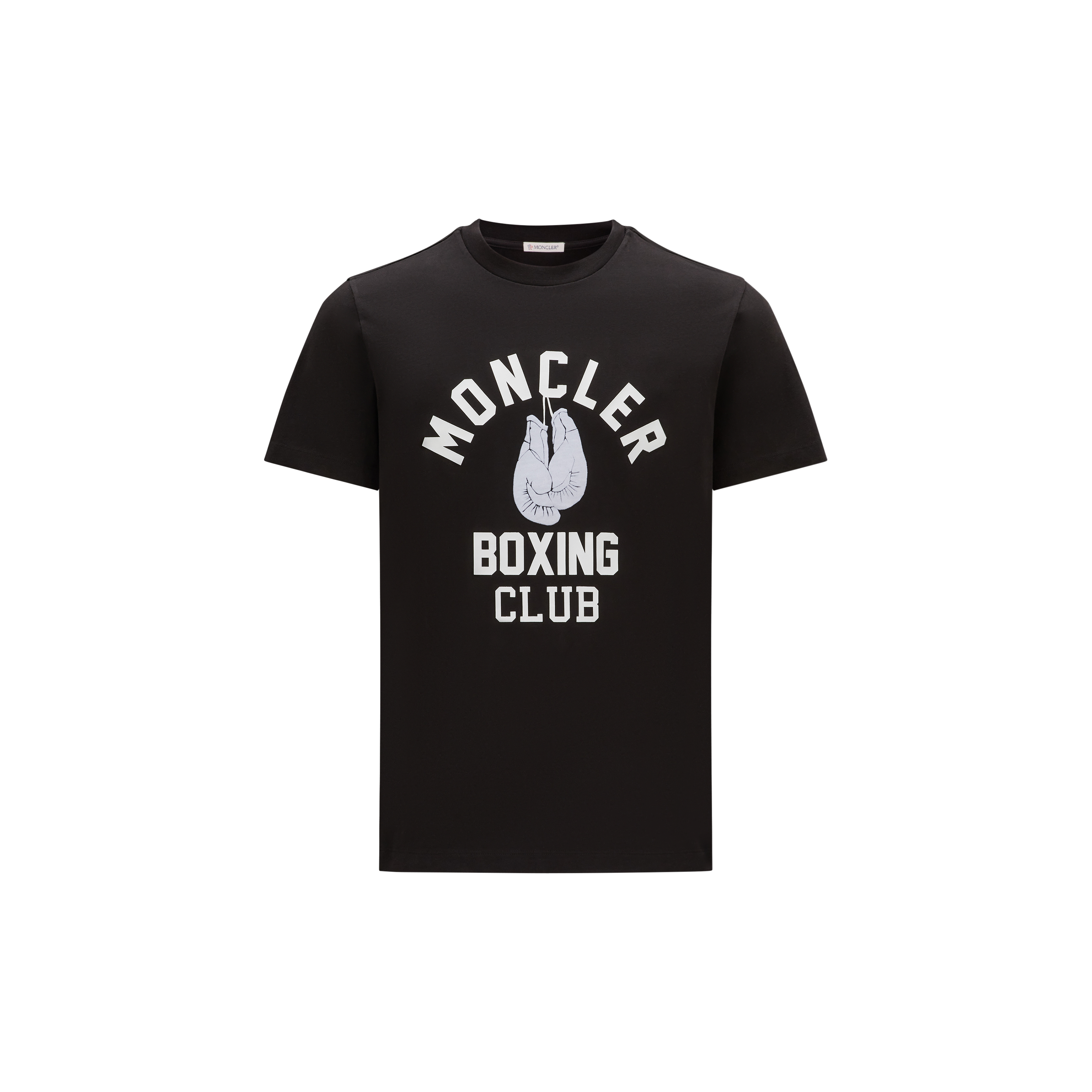 Moncler Printed Motif T-Shirt - Black | Editorialist
