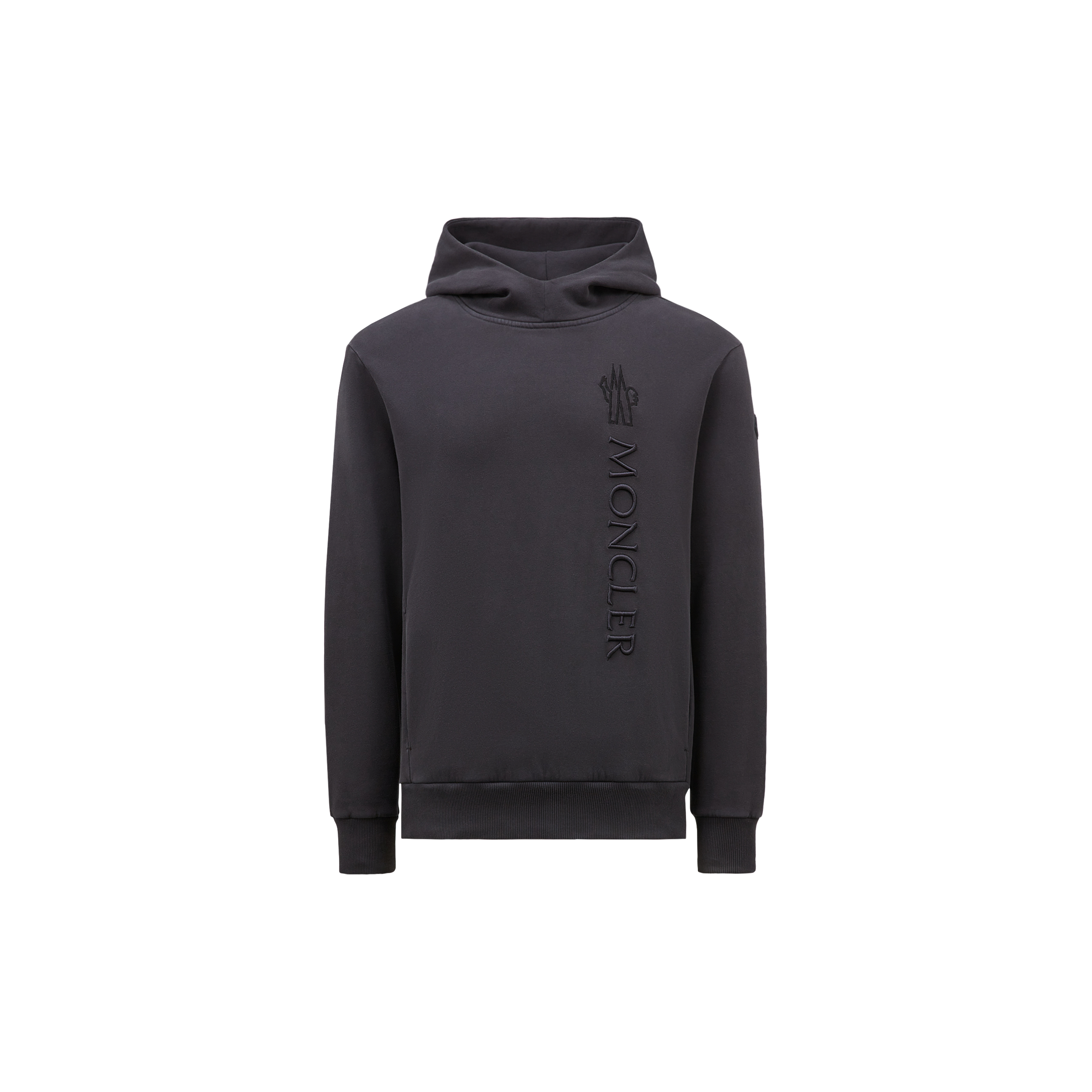 Moncler Embroidered Logo Hoodie - Black | Editorialist