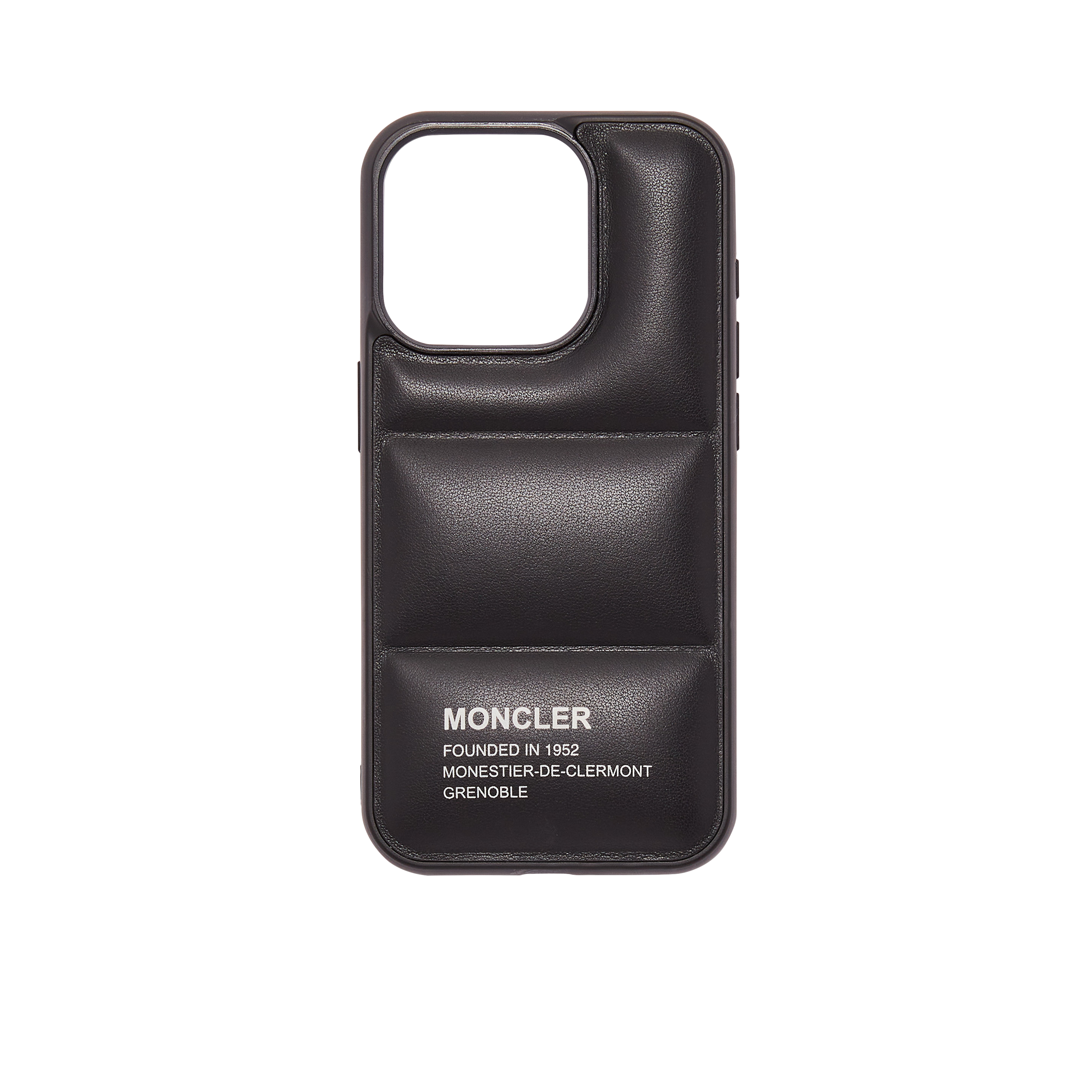 Moncler Nakoa Leather Phone Case - Black | Editorialist