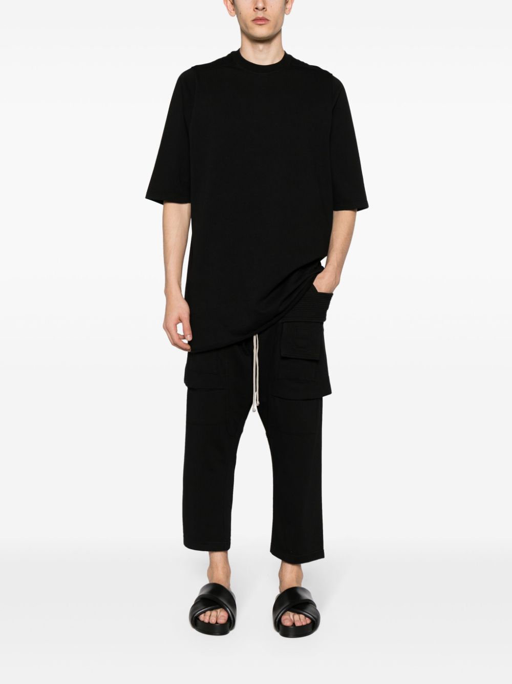 RICK OWENS Rick Owens DRKSHDW Cropped Cargo Trousers